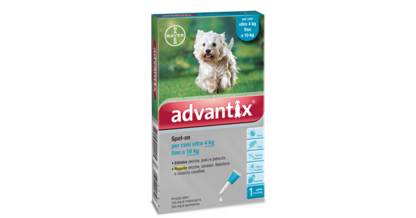 ADVANTIX SPOT ON 1pipetta 1ML 4-10kg