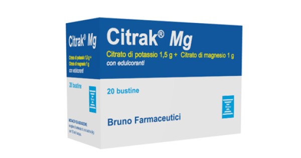 Citrak MG integratore di magnesio e potassio 20 bustine