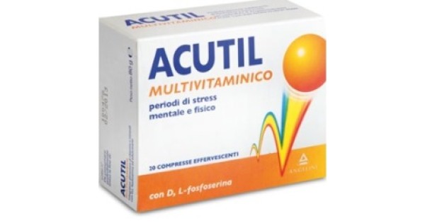 Acutil Multivitaminico integratore alimentare 20 Compresse effervescenti