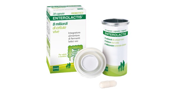 Enterolactis Integratore probiotico intestinale 20 capsule