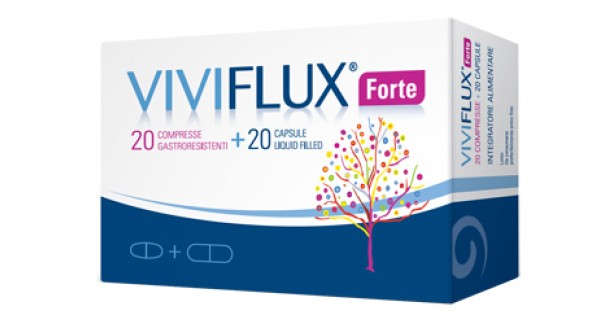 Viviflux forte integratore con Acido Folico 20 compresse e 20 capsule