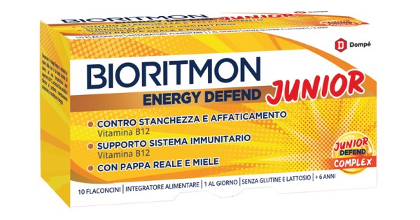 Bioritmon Energy Defend Junior integratore di vitamina B12 10 flaconcini