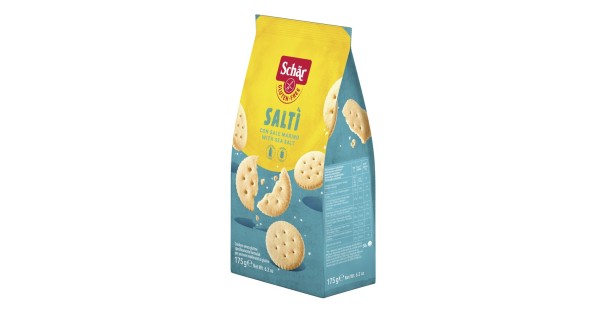 SCHAR SALTI' CRACKER CON SALE MARINO SENZA LATTOSIO 175 G